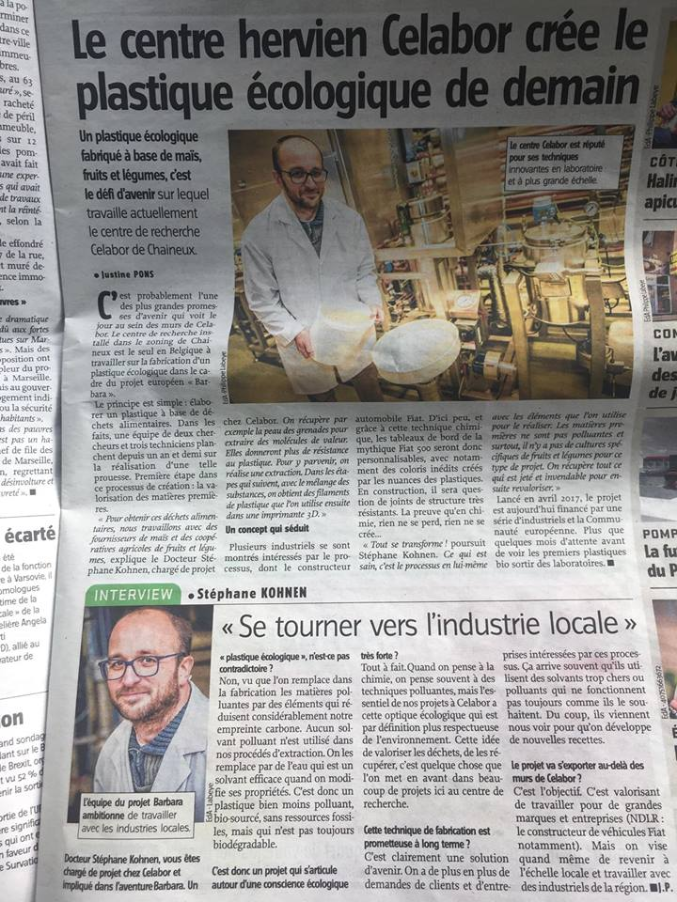 Project Barbara reaches the regional and local press in Belgium ...